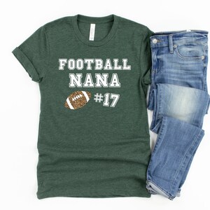 Nana Football Shirt/ Cute Nana Football Gift/ Football Nana/ Custom ...