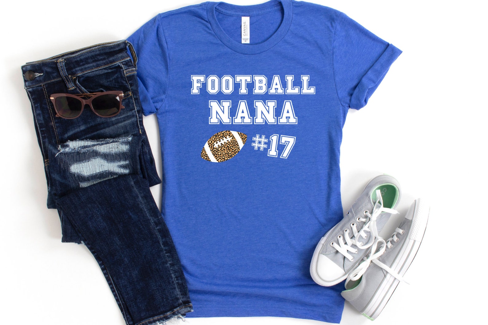Nana Football Shirt/ Cute Nana Football Gift/ Football Nana/ Custom ...