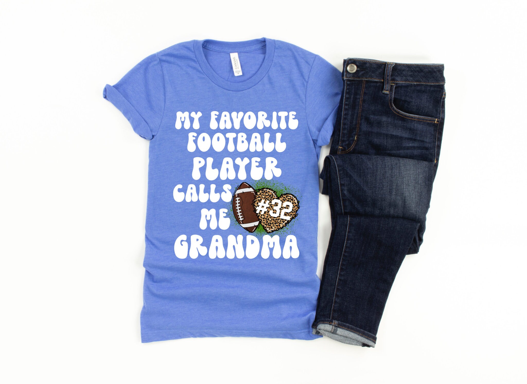 Football Grandma Shirt/ Custom Grandma Football Game Day Shirt/ My ...