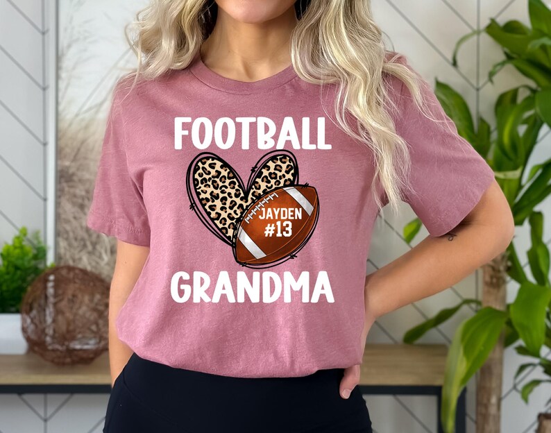 Grandma Football Shirt/ Custom Football Shirt/ My Favorite Player Calls ...