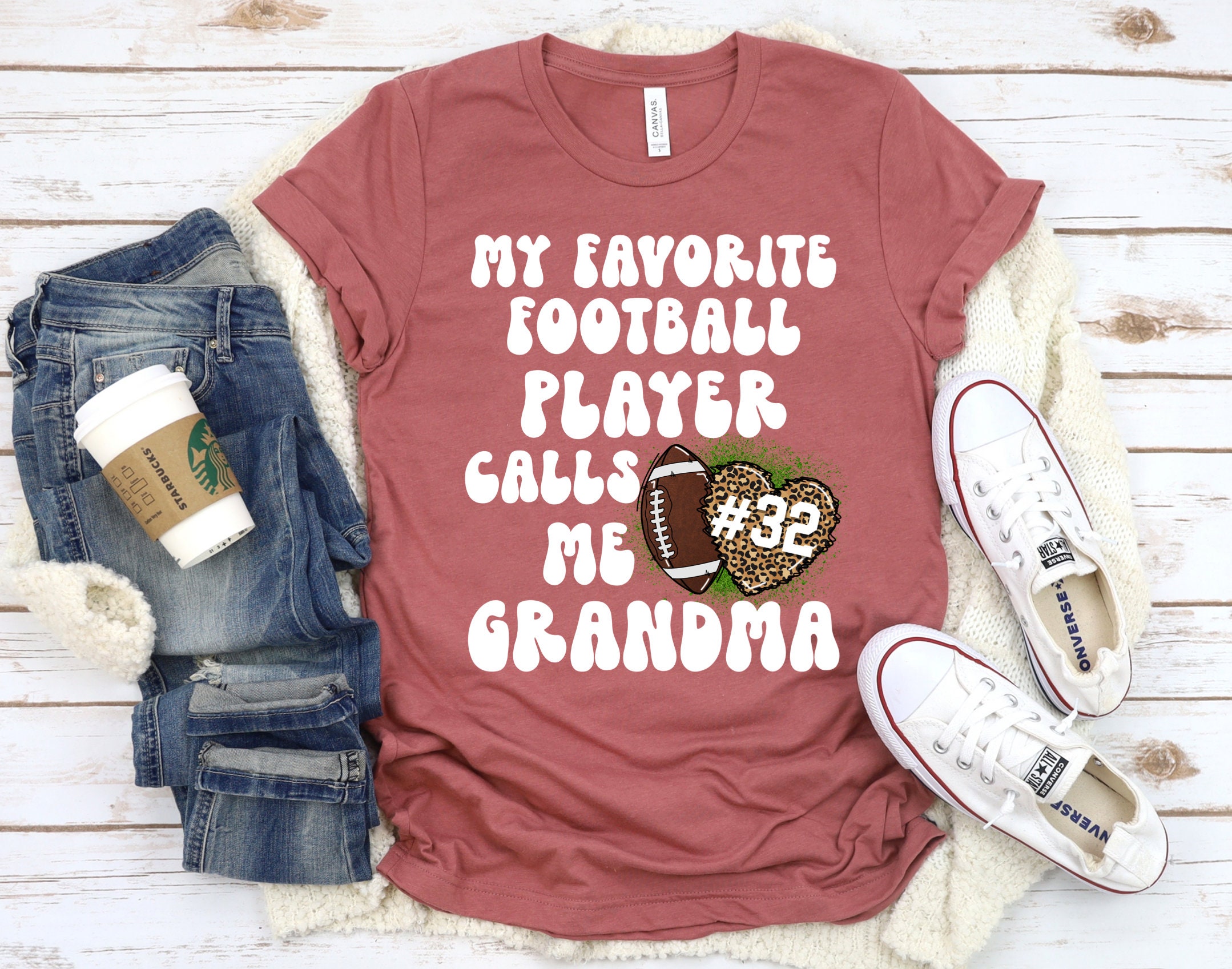 Football Grandma Shirt/ Custom Grandma Football Game Day Shirt/ My ...
