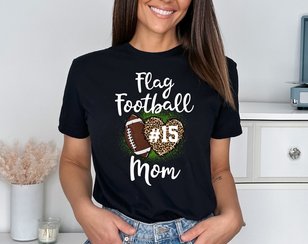 Flag Football Mom Shirt/ Customized Mom Flag Football Game Day Shirt ...