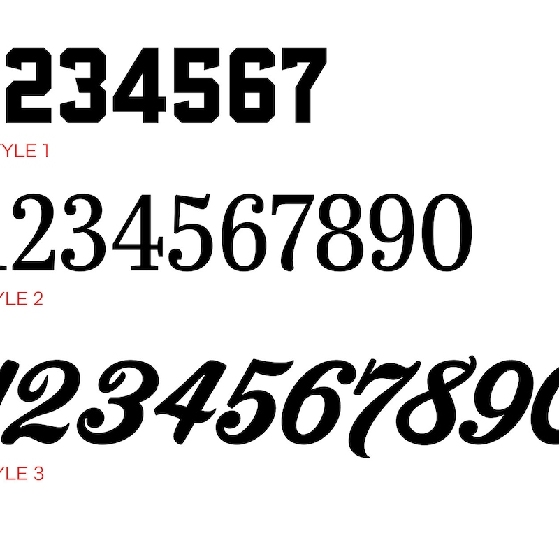 Acrylic Numbers - Etsy