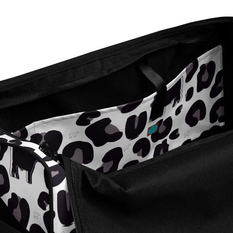 Steers and Leopard Print Duffle Bag, Show Mom, Stock Show, Steer ...