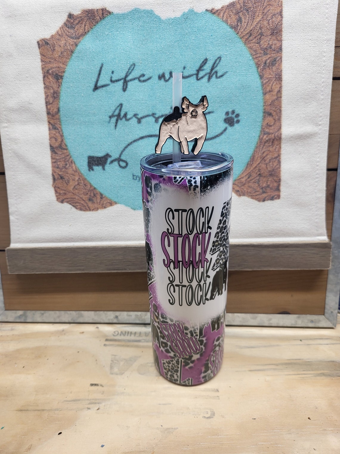 Show Pig Straw Toppers, Berkshire, Barrow, Sow, Pig, Commercial, Blue ...