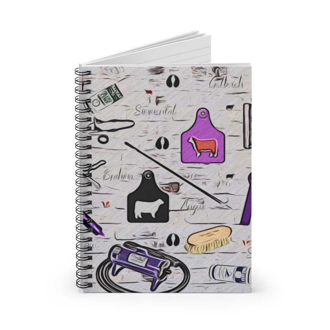 Show Cattle Spiral Notebook - Ruled Line, Stock Show, Show Mom, Show ...