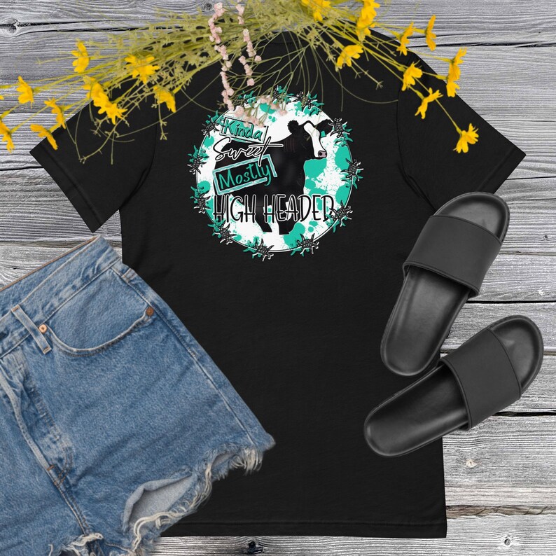 High Headed Unisex T-shirt, Show Cattle, Heifer, Steer, Show Mom, Show ...