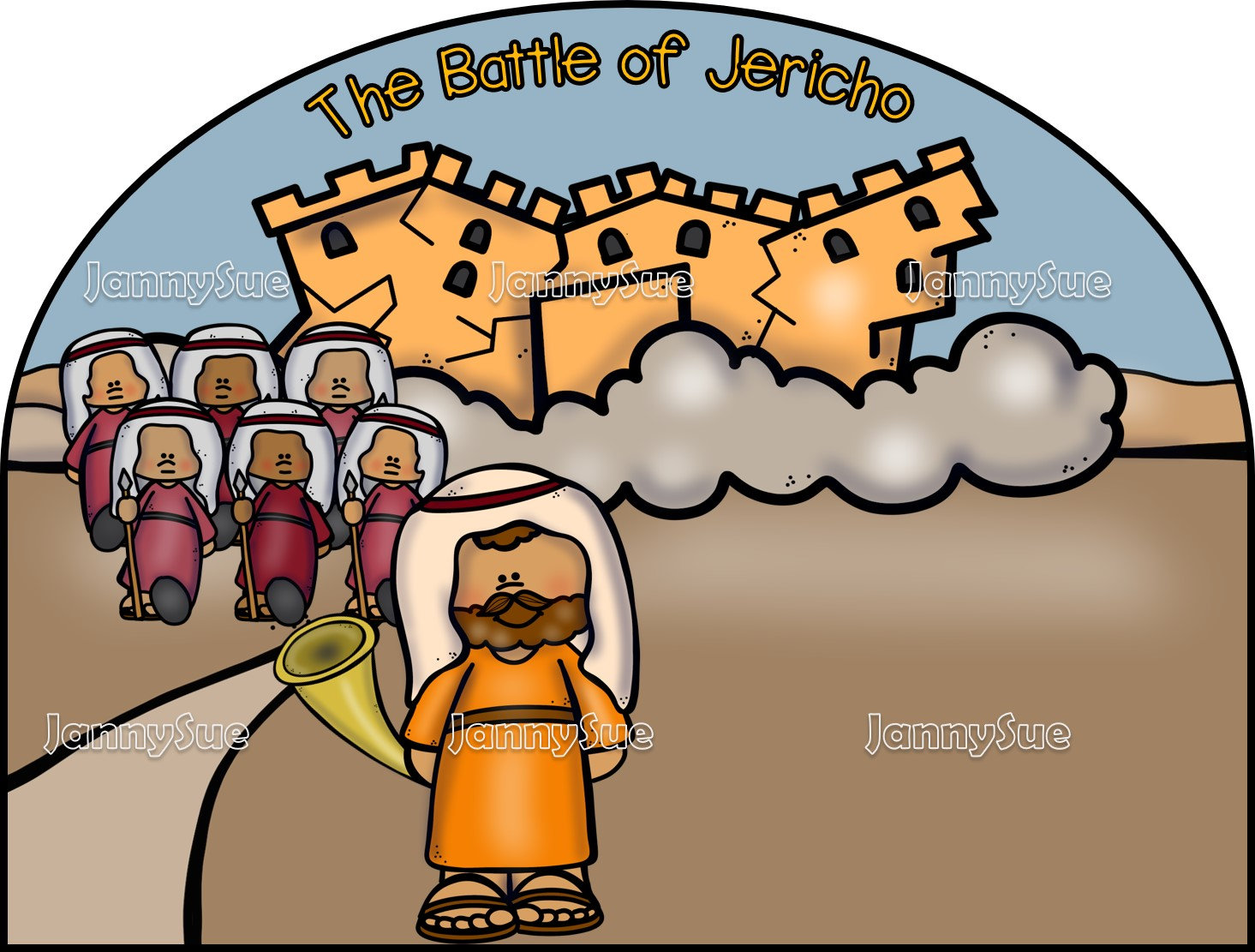 Joshua and the Battle of Jericho Easy Bible Story Craft for Kids - Etsy