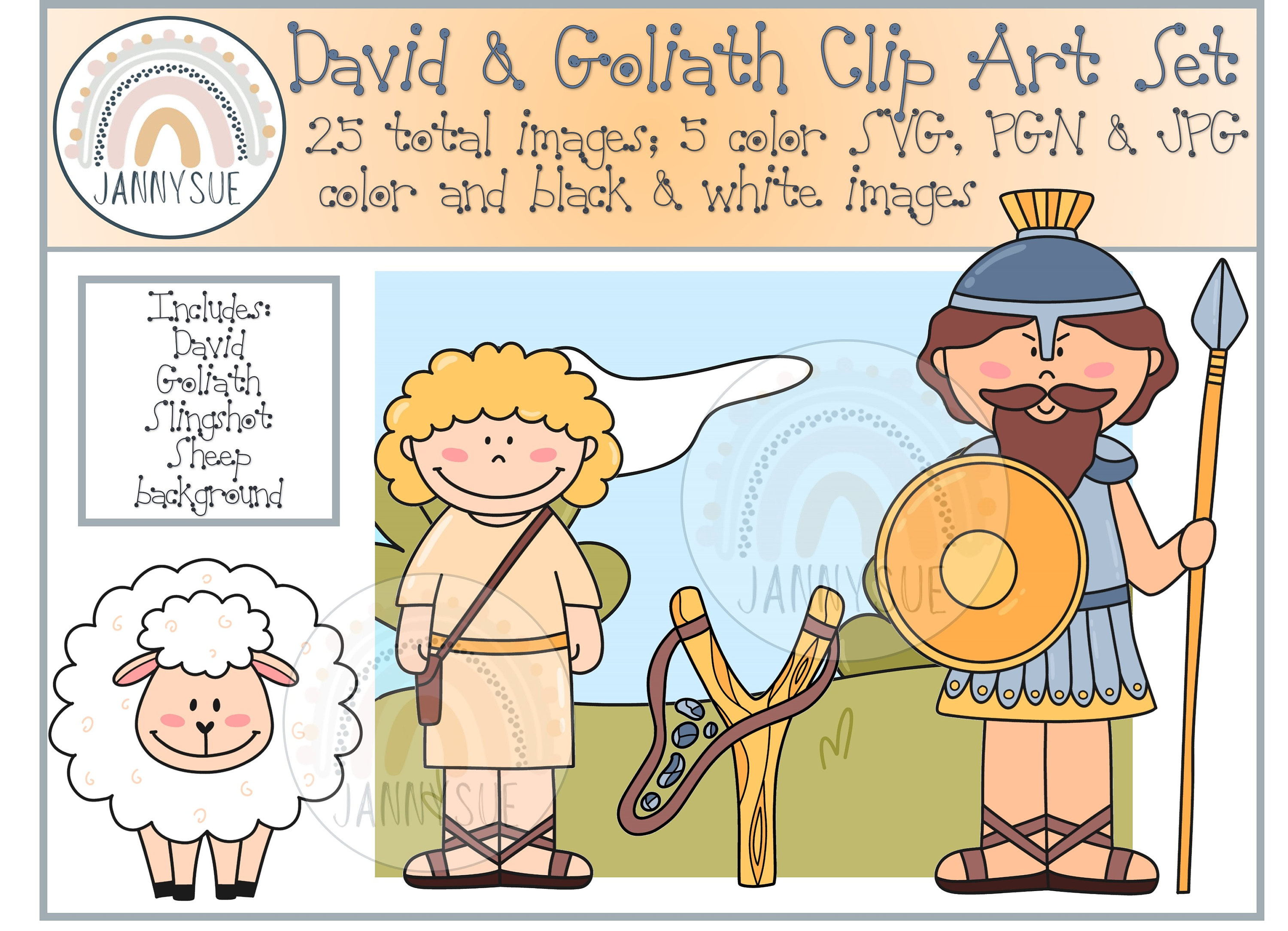 David Y Goliat Imágenes Prediseñadas