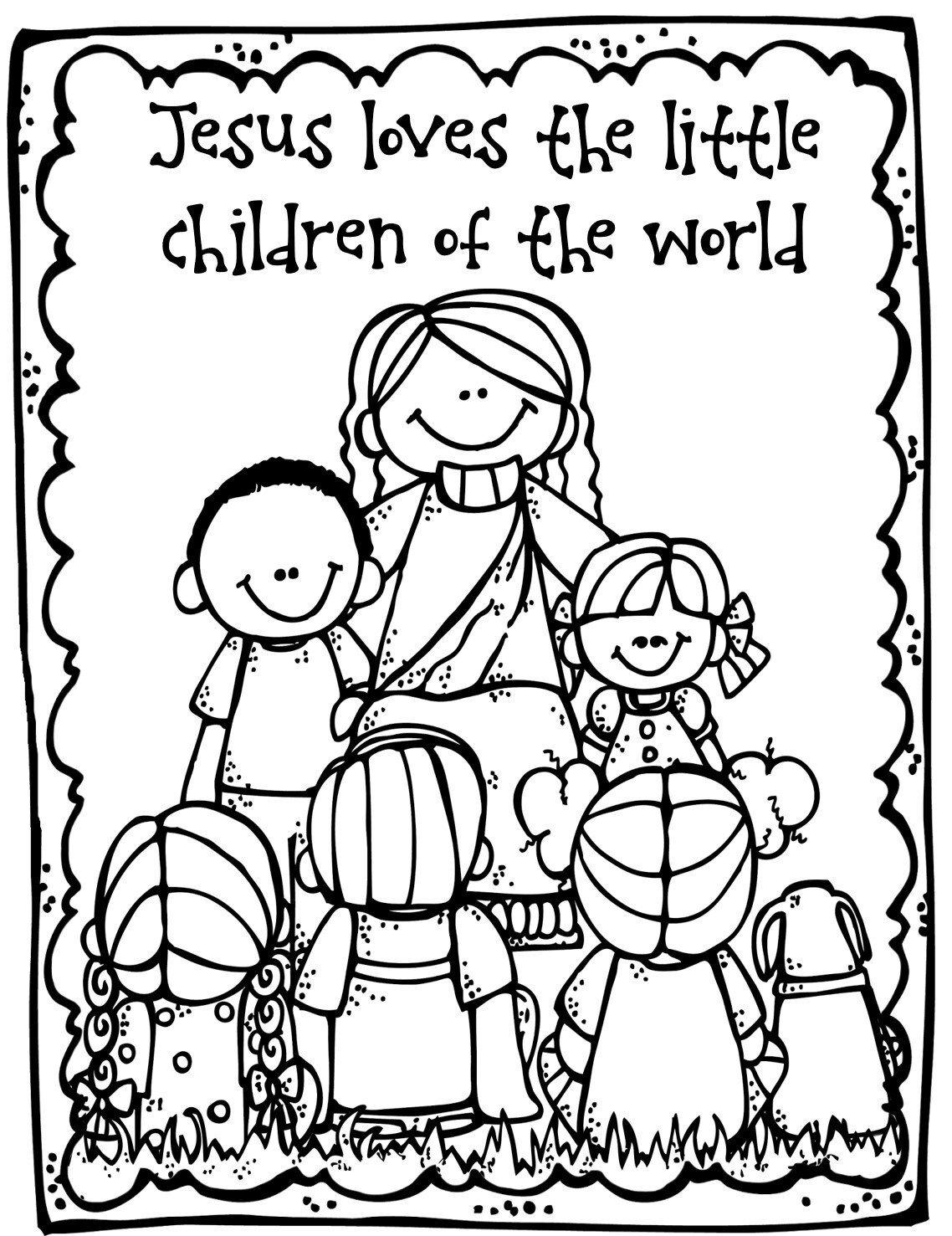 Jesus Loves the Little Children Craft and Color Sheet - Etsy