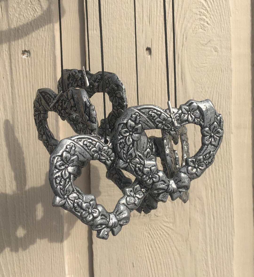 Hearts Wind Chime Indoor Outdoor Carson Wind Chime Vintage - Etsy