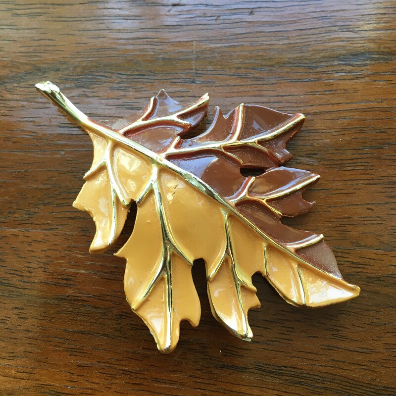 Autumn Leaf Brooch - Etsy
