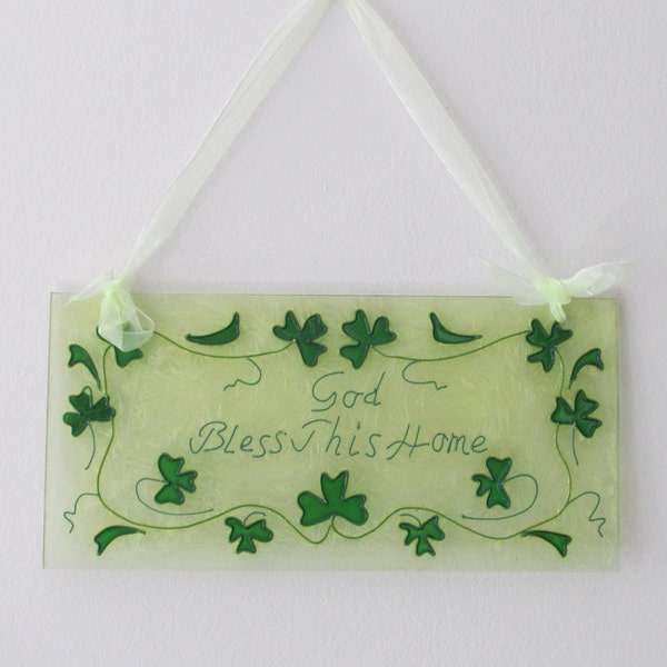 Irish Stained Glass Window Hanging - Etsy
