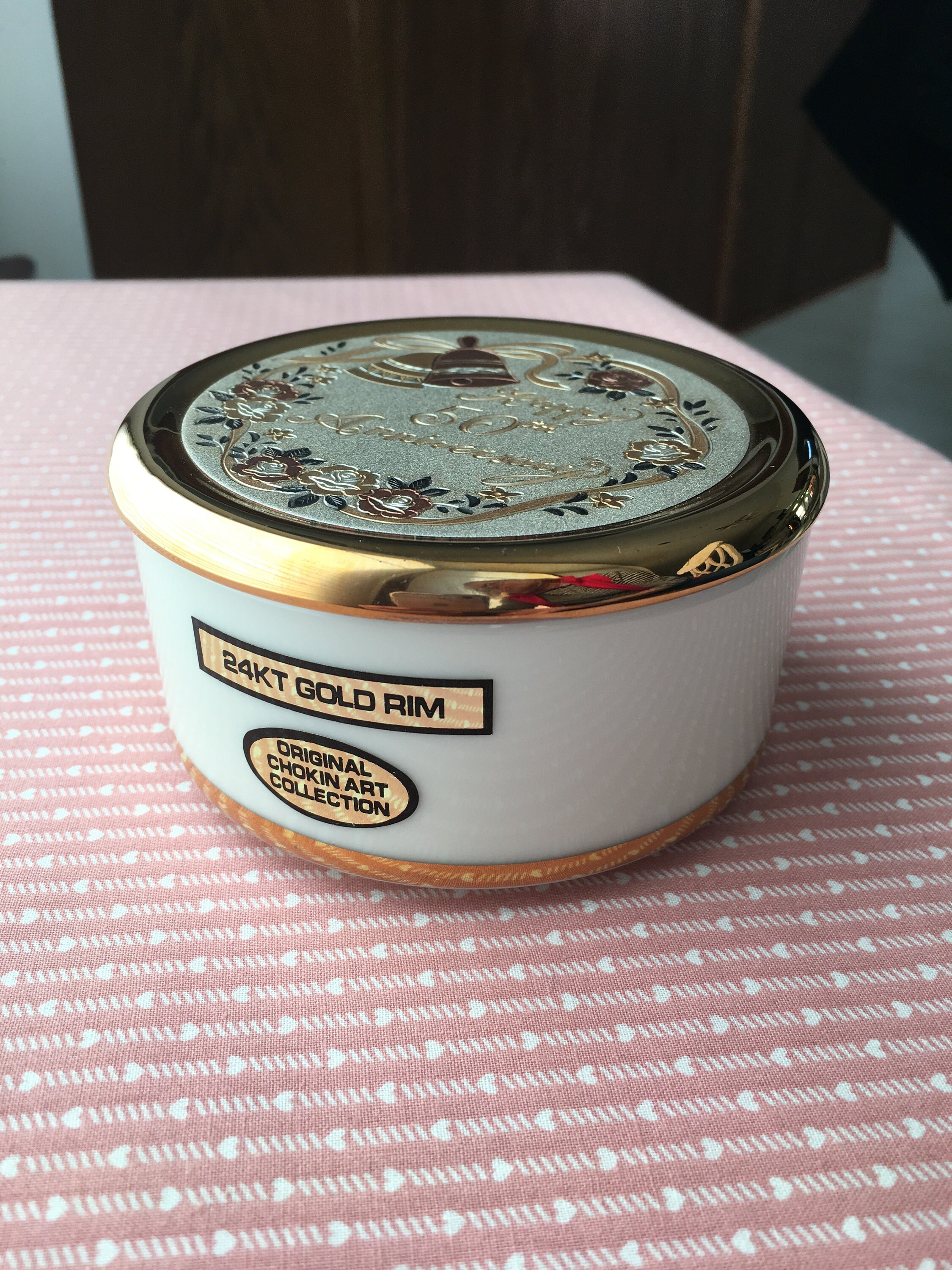 50th Anniversary Box Chokin Art Collection Dresser Box 24K Gold - Etsy