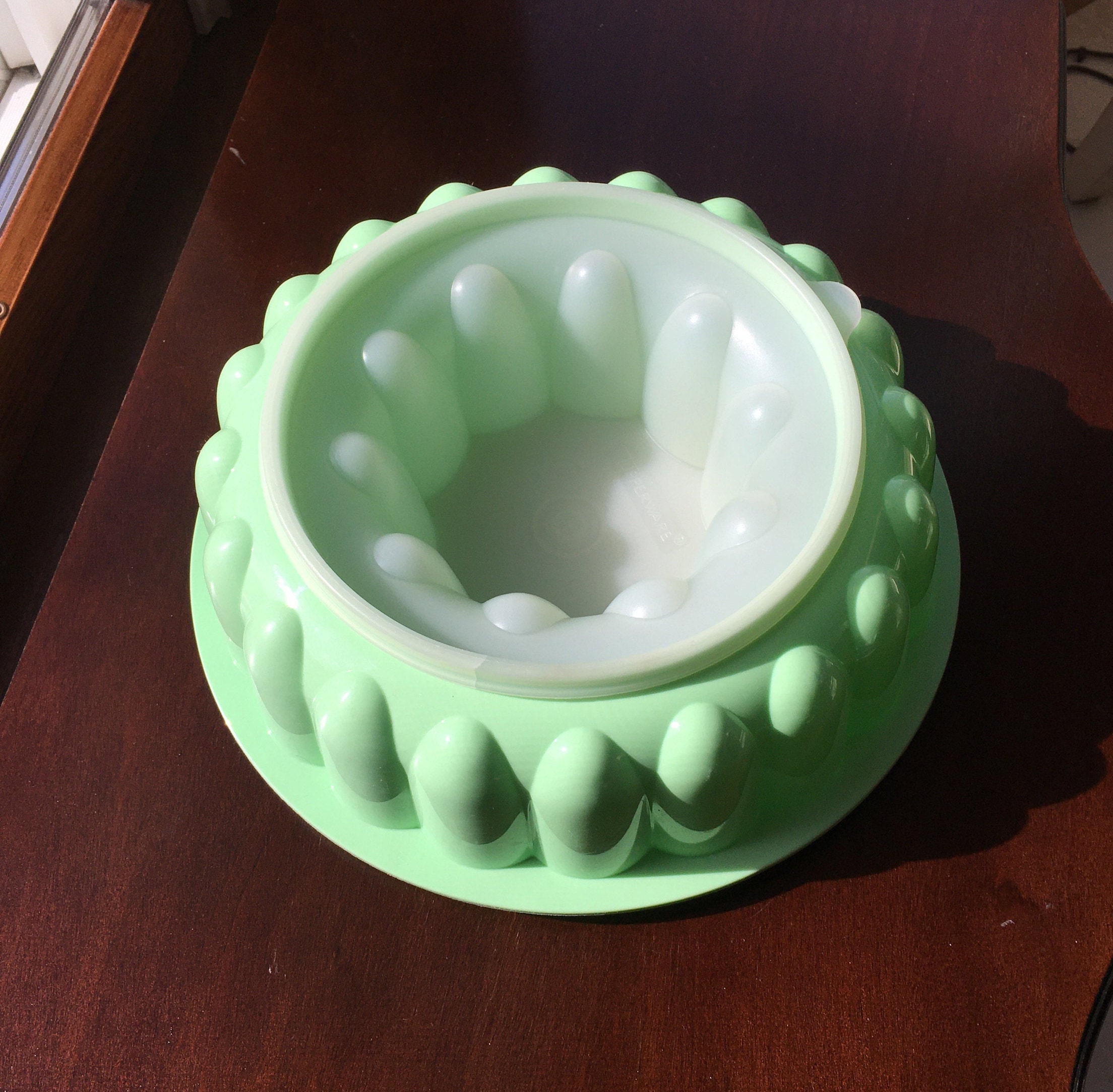 Vintage Tupperware Jello Mold Ice Ring Mold MCM 3 Piece Tupperware Mold ...