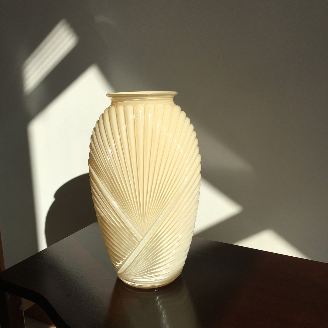 Art Deco Draped Style Vase Vintage Pleated Vase - Etsy