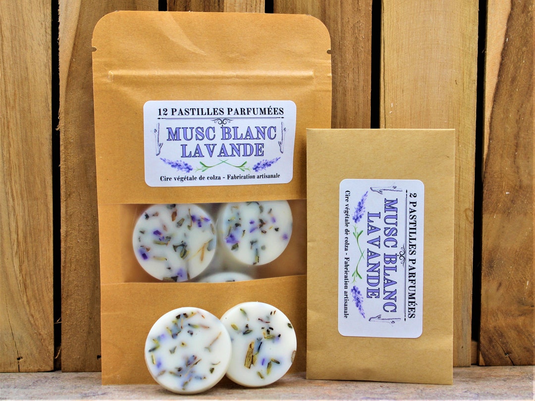 WHITE MUSK/LAVENDER - Scented Pastilles - Rapeseed Wax - Vegetable Wax ...