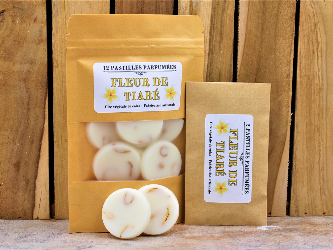 TIARÉ FLOWER - Scented Pastilles - Rapeseed Wax - Vegetable Wax Melts ...