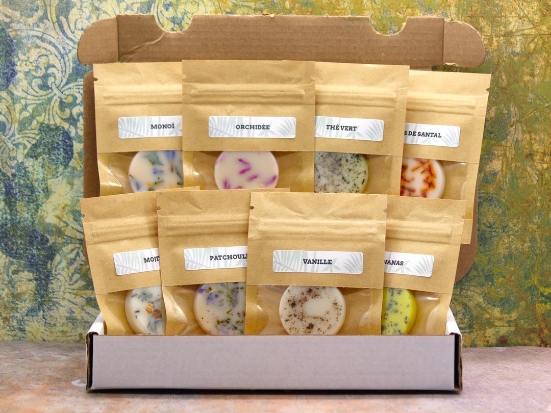CUSTOMIZABLE BOX 8 Perfumes Scented Pastilles Scented Wax Melts ...