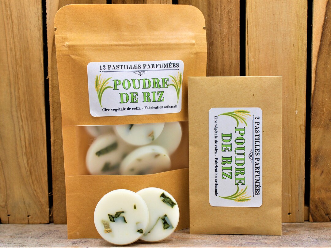 RICE POWDER Scented Pastilles Rapeseed Wax Vegetable Wax Melts. - Etsy