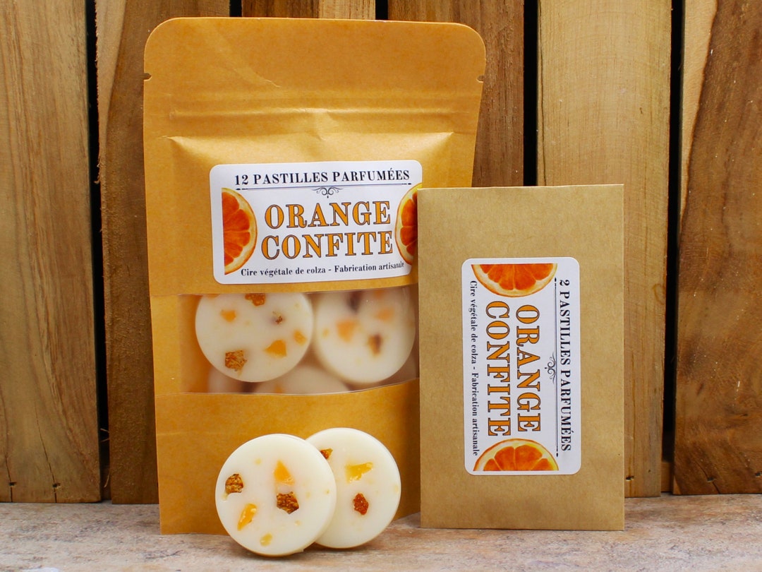 CANDIED ORANGE - Scented Pastilles - Rapeseed Wax - Vegetable Wax Melts ...