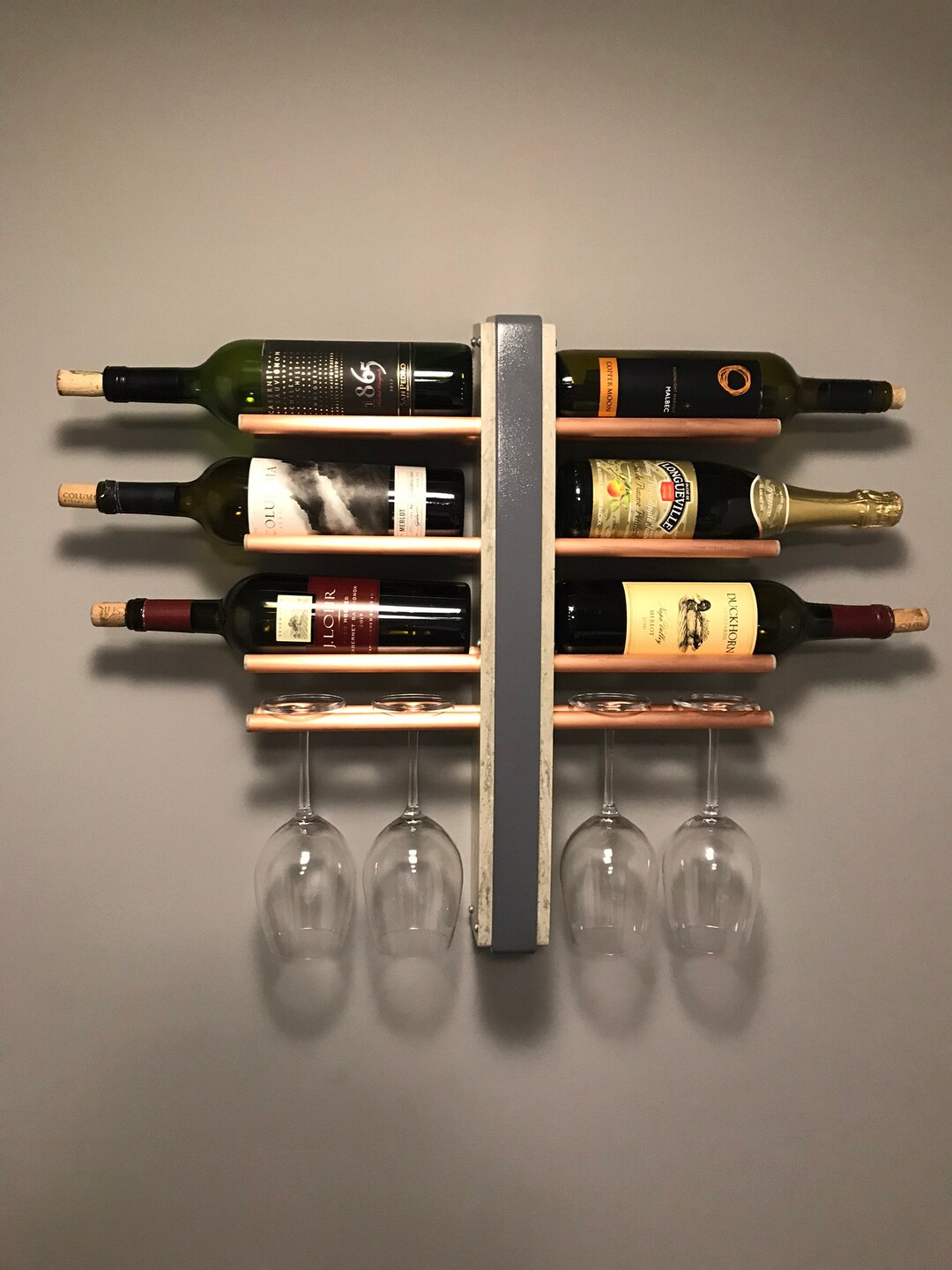 Custom Hanging Wine Rack - Etsy