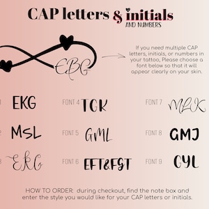 Custom Infinity Temporary Personalized Name Tattoo - Etsy