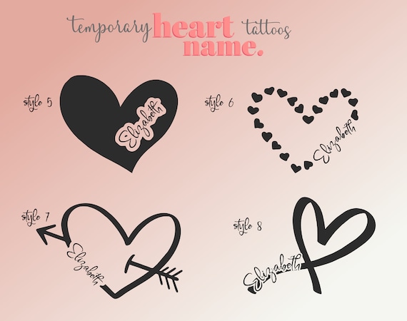 Heart Tattoos With Names