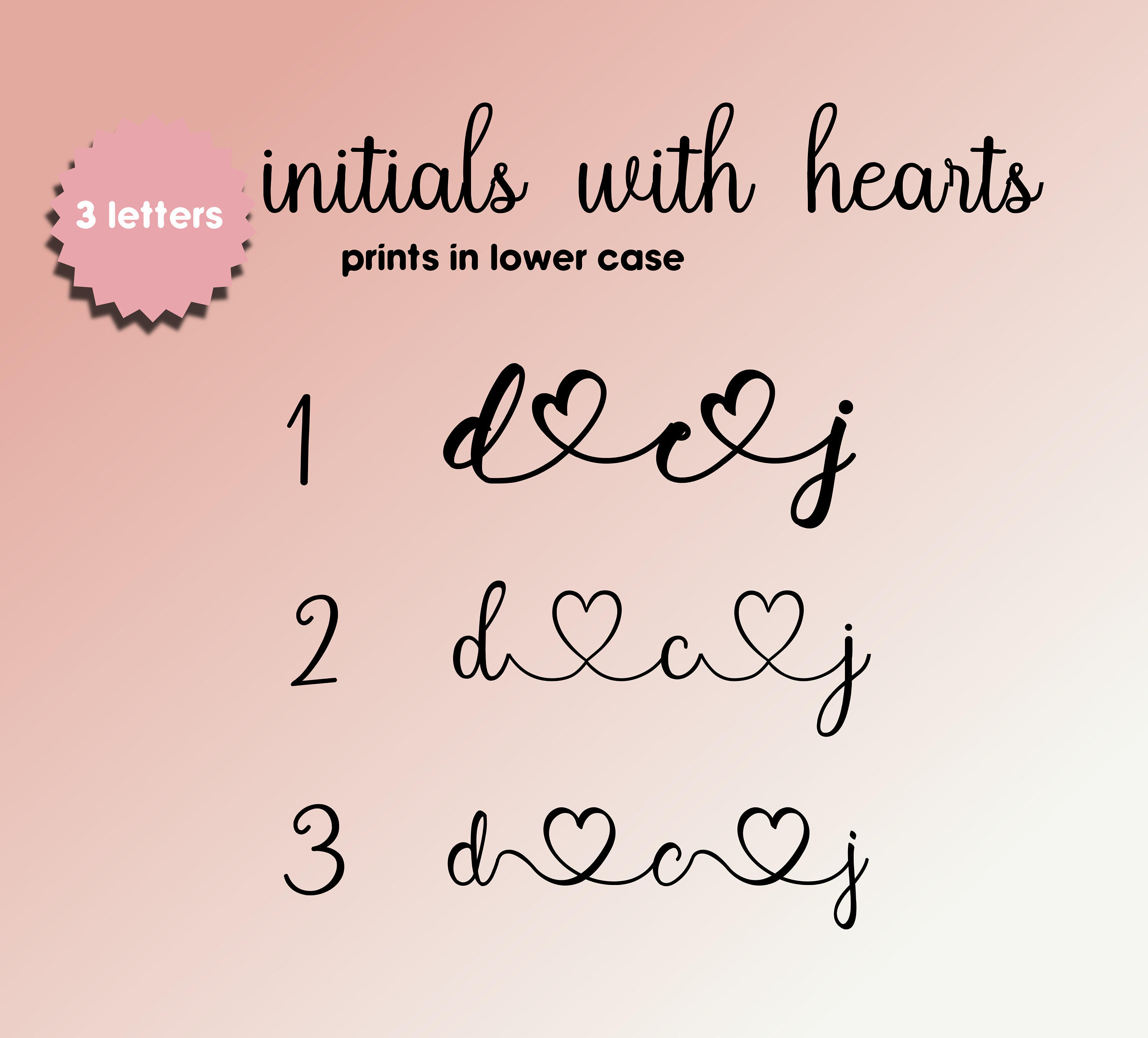 Heart Tattoo With Initials