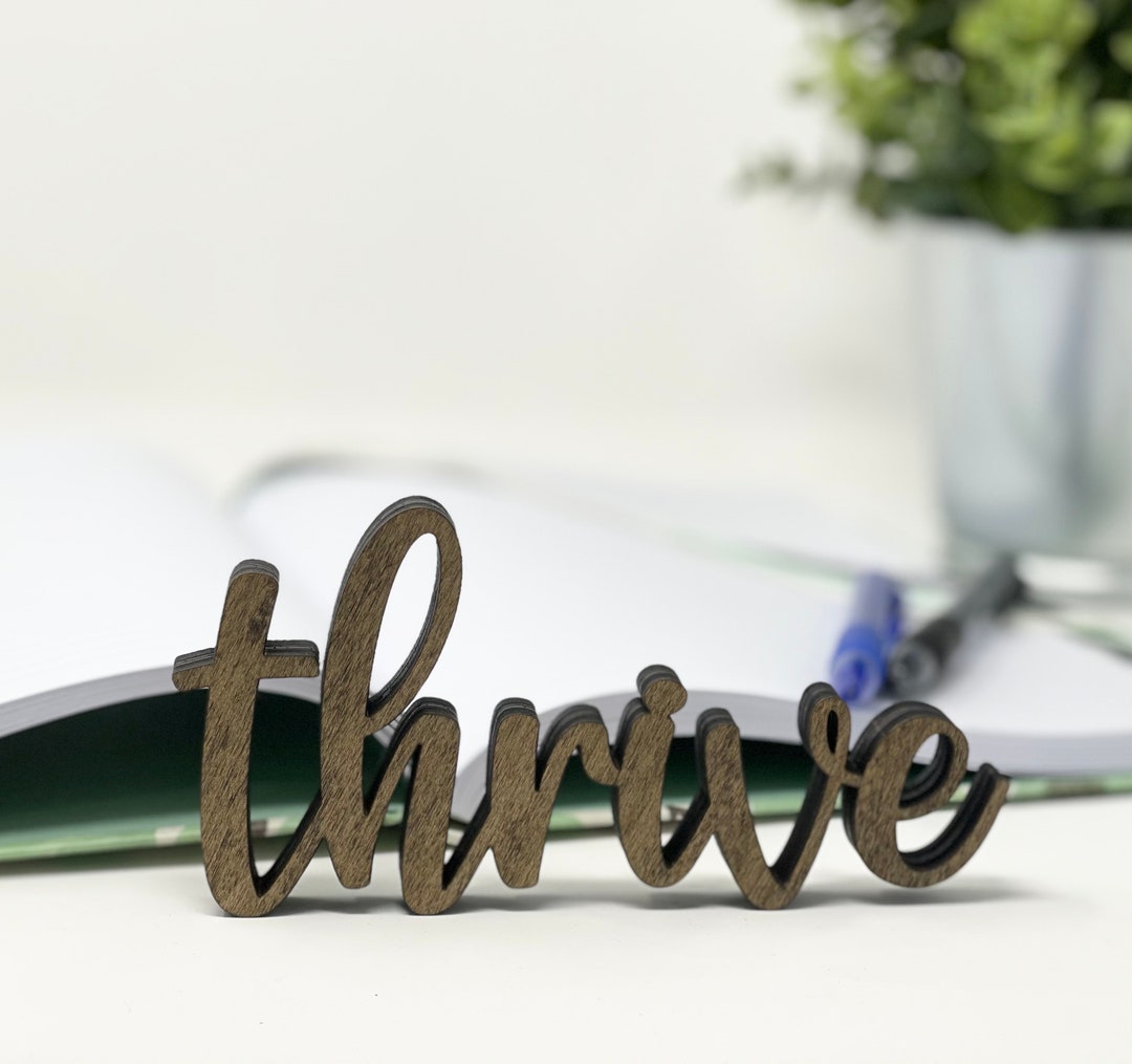 Thrive Word of the Year Positive Affirmations Cards Wall - Etsy