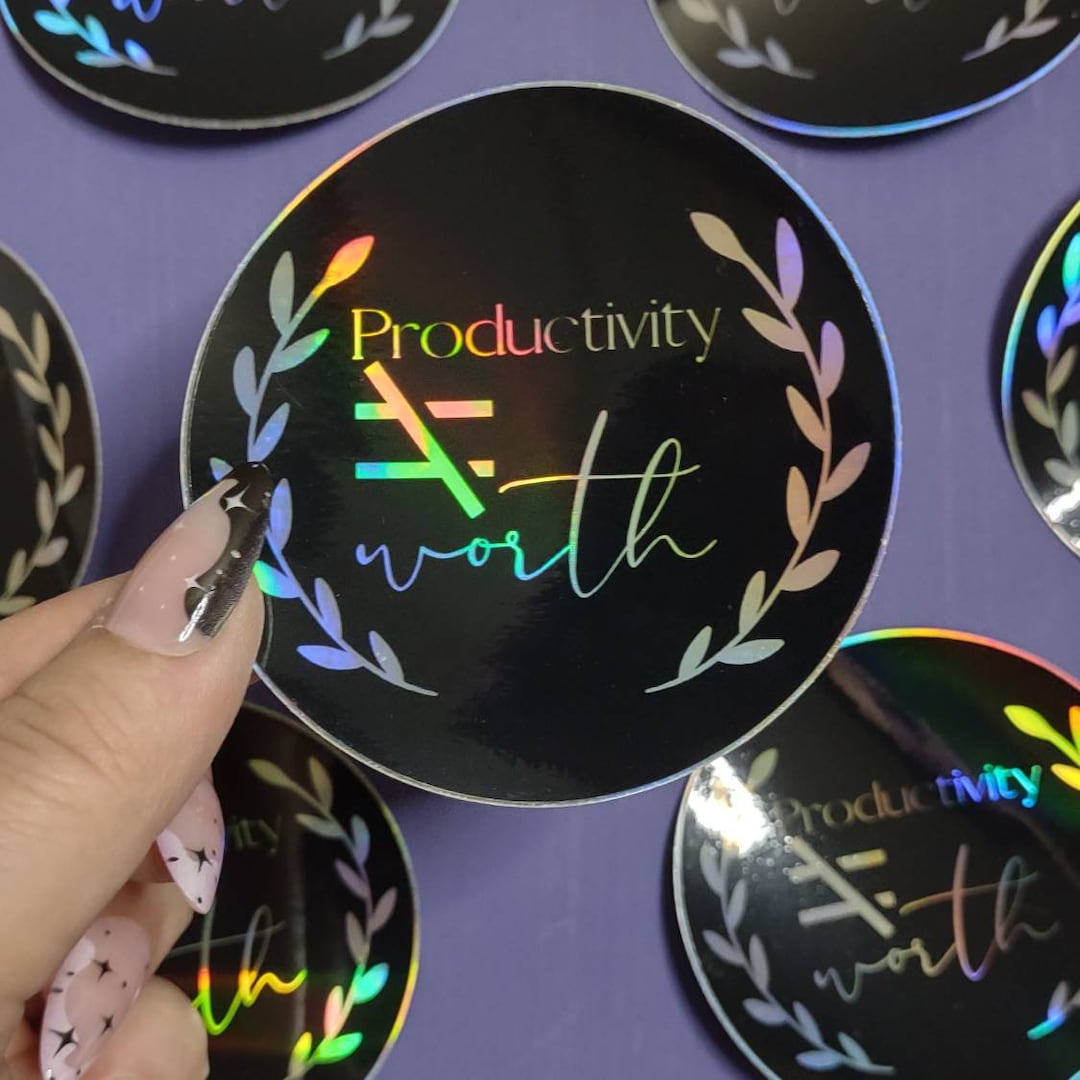 Productivity Doesn't Equal Worth Sticker, Coworker Gift, Perfectionist ...