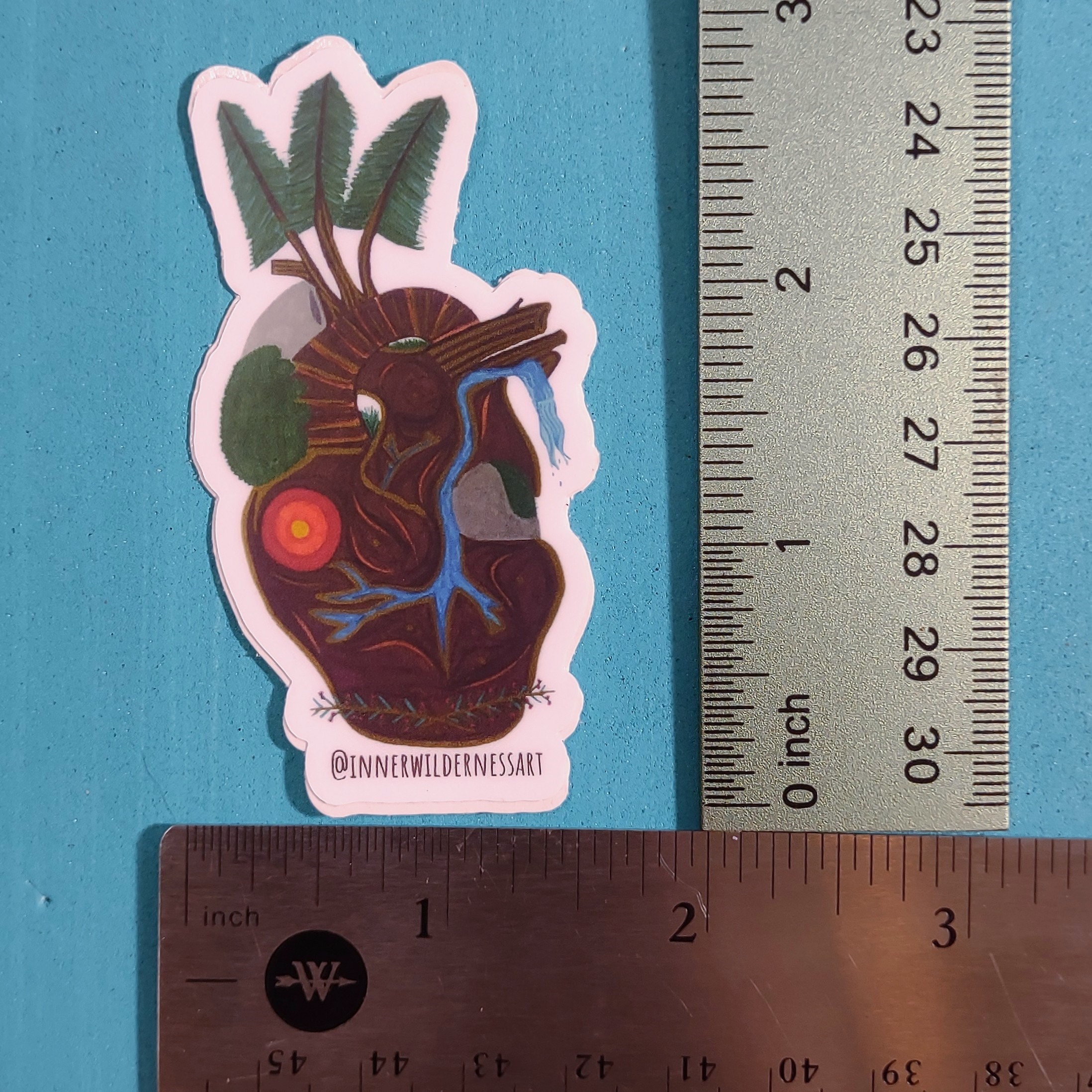 Anatomical Heart Sticker Earth Sticker Environmental - Etsy