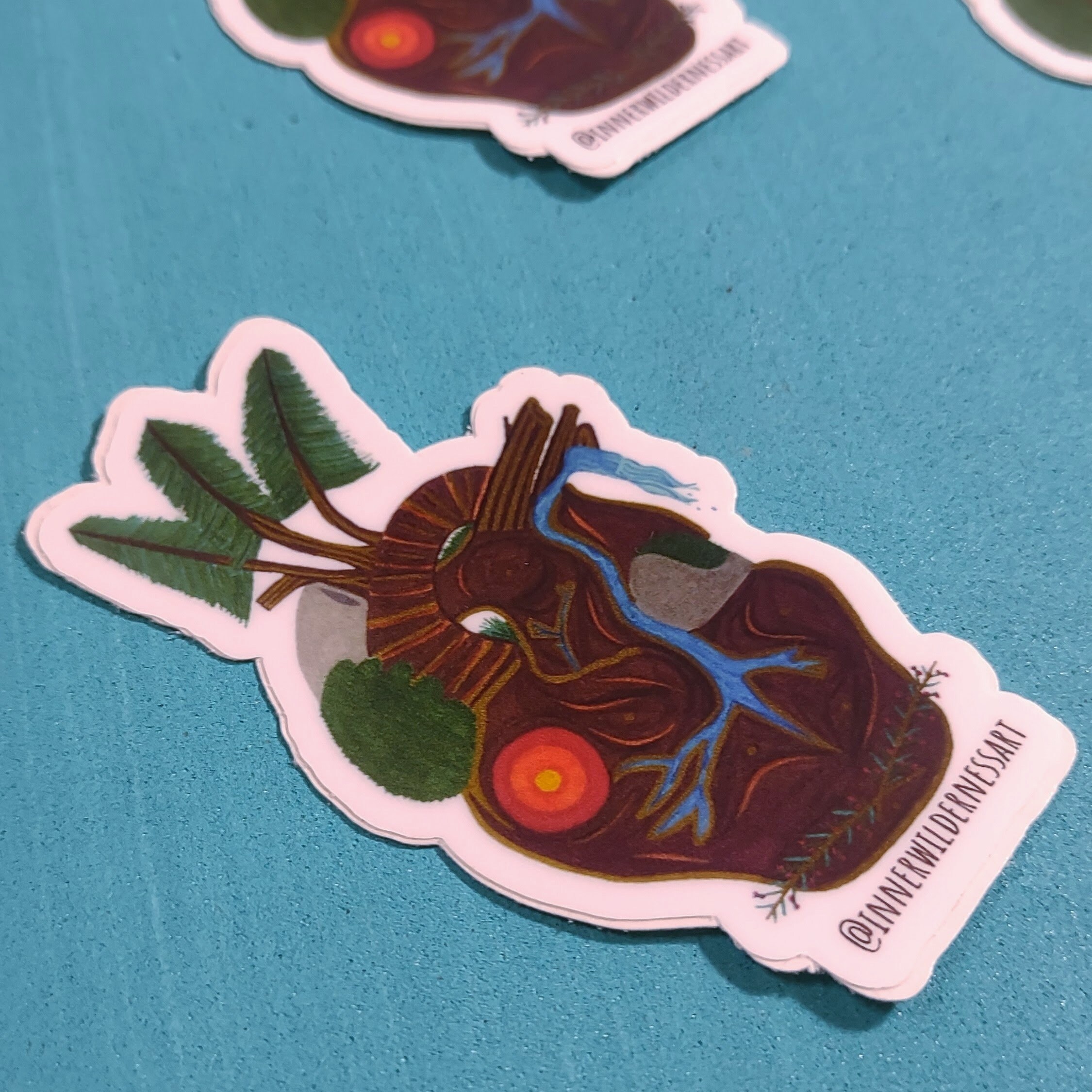 Anatomical Heart Sticker Earth Sticker Environmental - Etsy