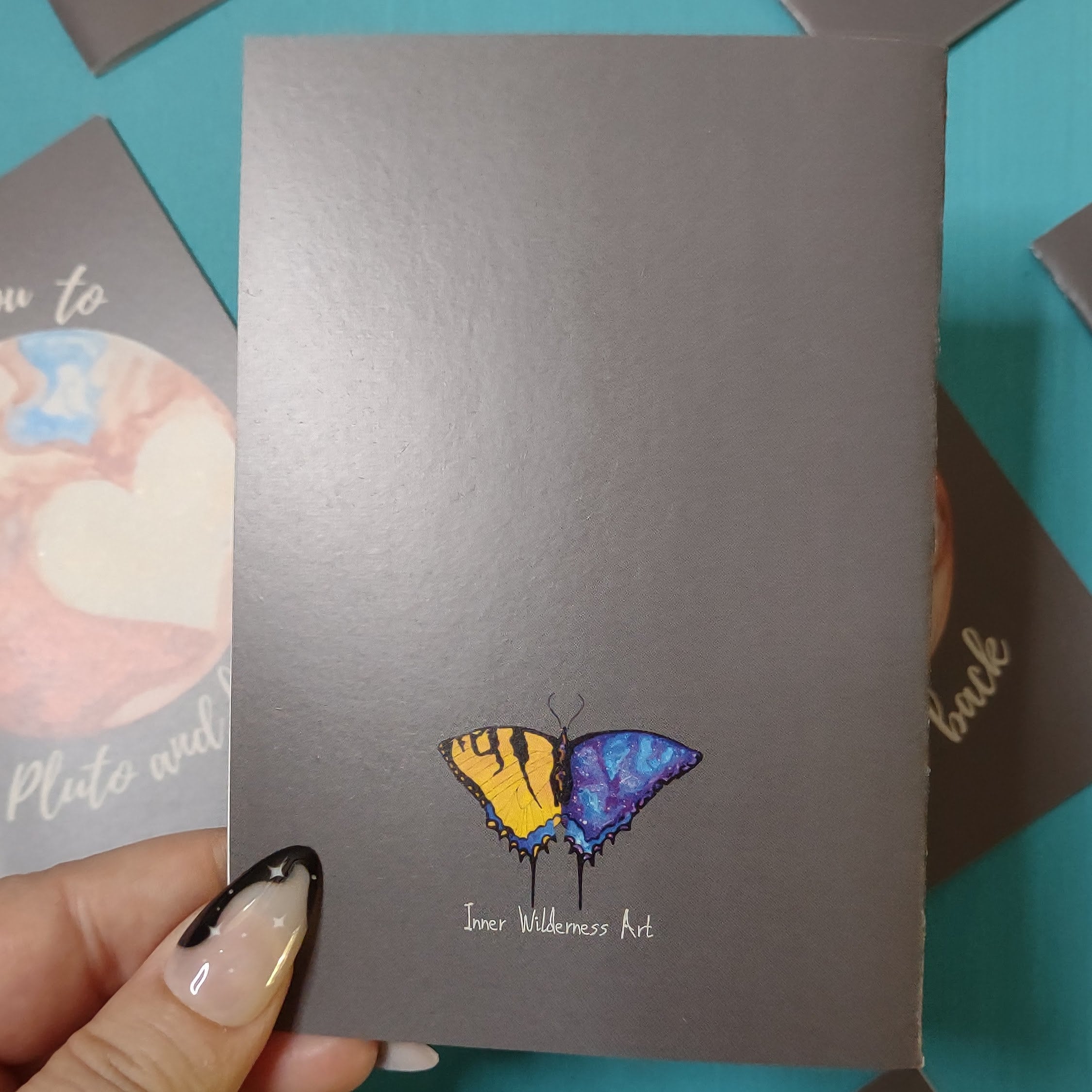 I Love You to Pluto and Back Valentine's Day Card, Blank A1 Card With ...