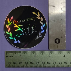 Productivity Doesn't Equal Worth Sticker, Coworker Gift, Perfectionist ...