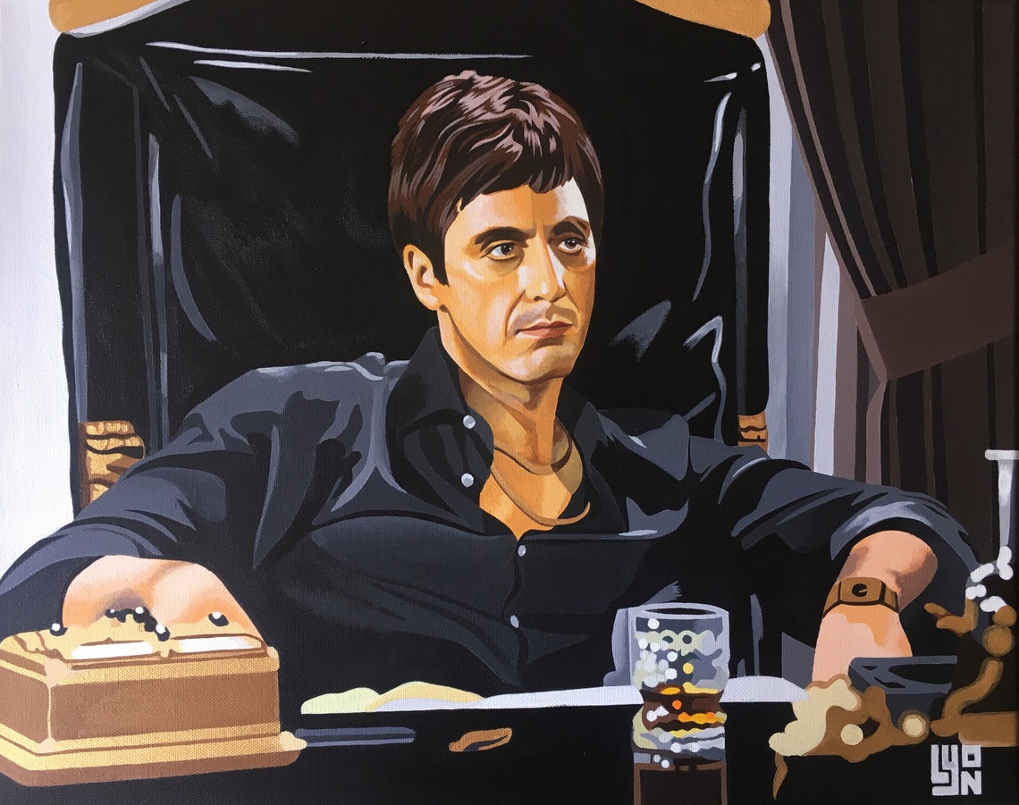 Scarface-tony Montana- High Quality Print of Original Acrylic Painting ...