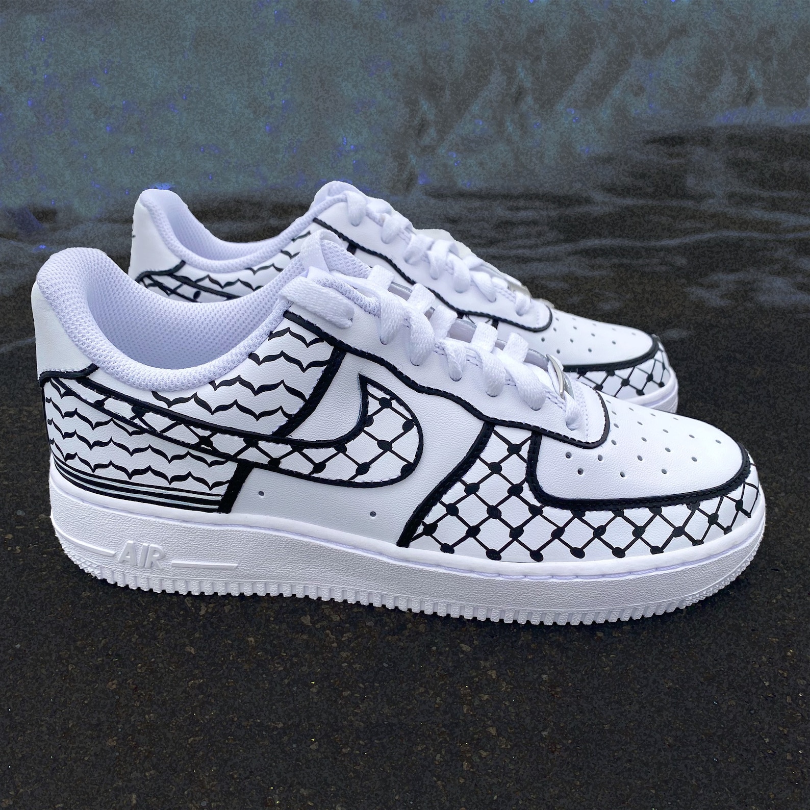 Nike Air Force 1 keffiyeh Edition | Etsy