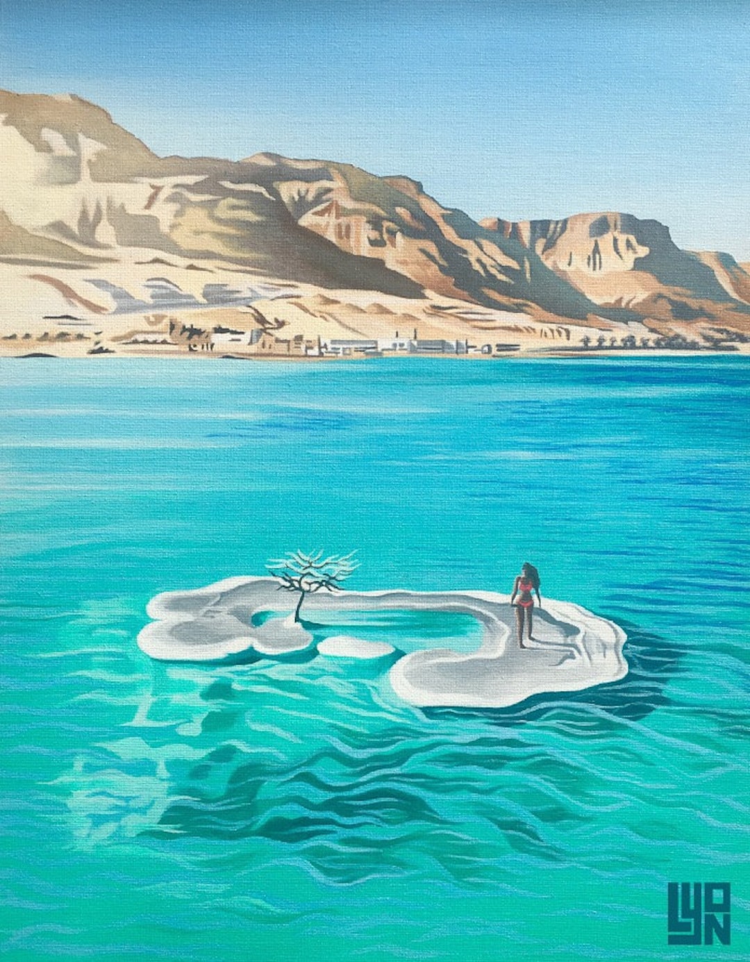 Dead Sea (high Quality Print of Original Acrylic Painting) - Etsy