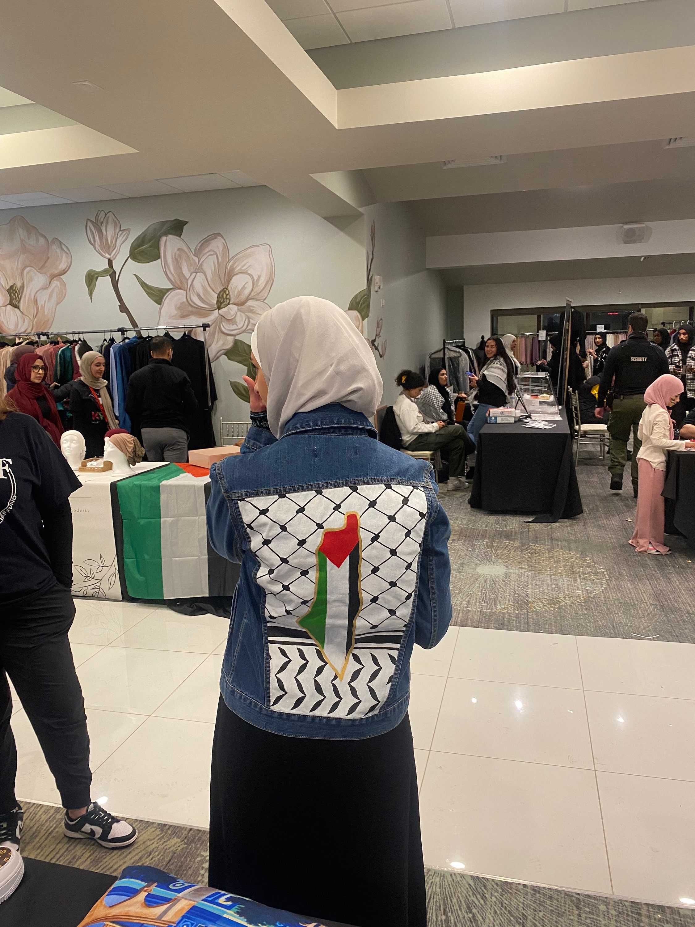 Palestine Jean Jacket - Hand Painted - Etsy