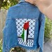 Palestine Jean Jacket - Hand Painted - Etsy