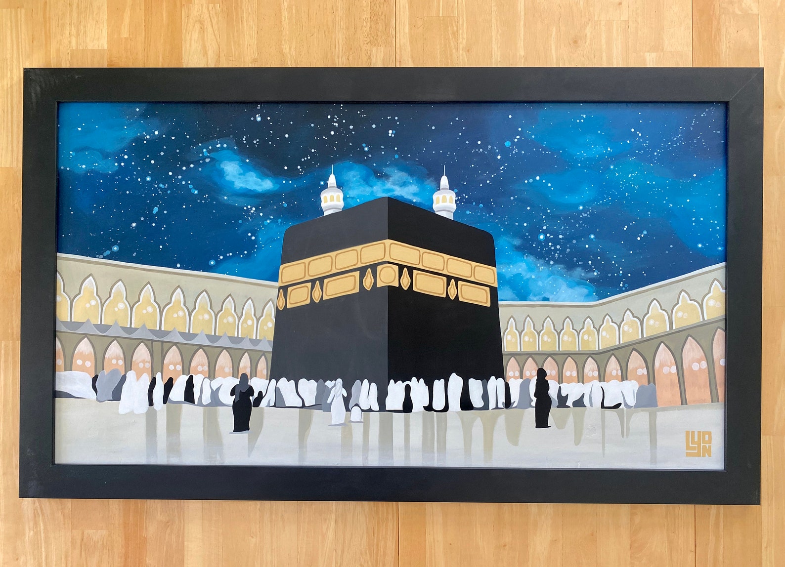 Painting of the Kaaba - Framed Painting - Etsy