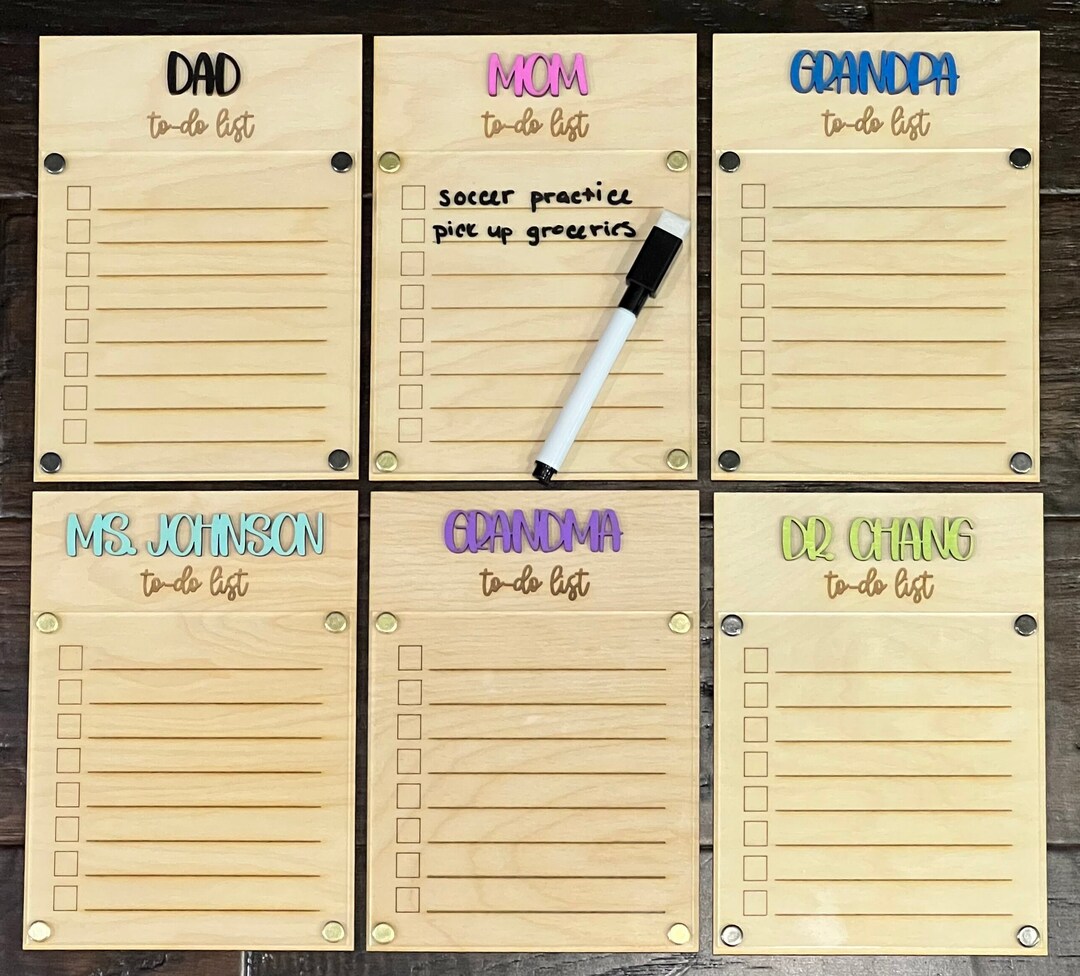 Dry Erase To-do-list, Teacher Appreciation Gift, Gift for Mom, Gift for ...