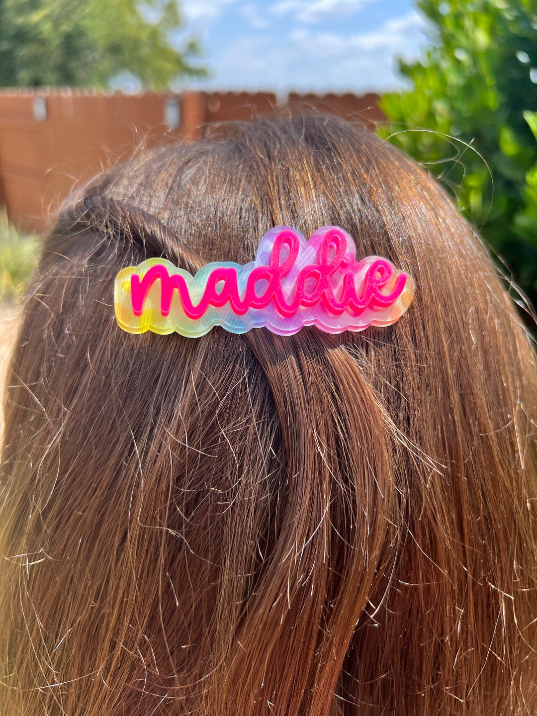Personalized Name Hair Clip, Name Clip, Personalized Hair Bow ...