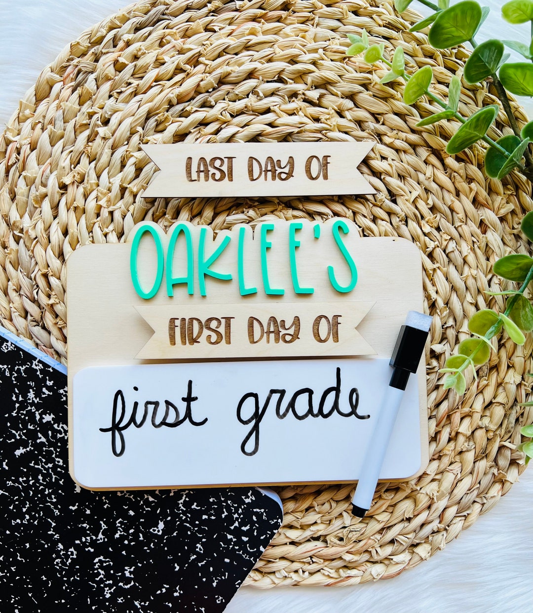 Interchangeable Back to School Sign, Personalized Sign, Kids Sign ...