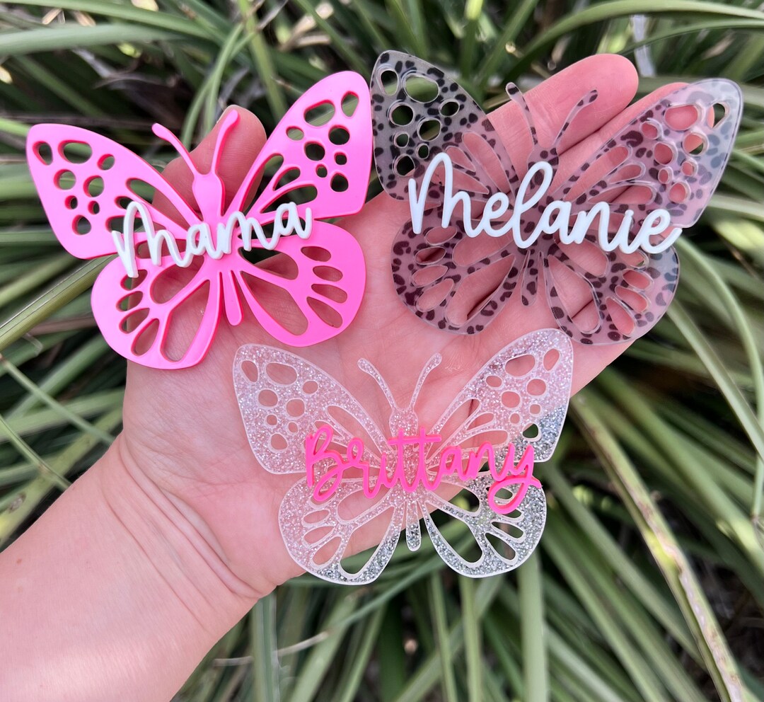 Butterfly Stanley Name Plate || Butterfly Stanley Lid Tag || Stanley ...