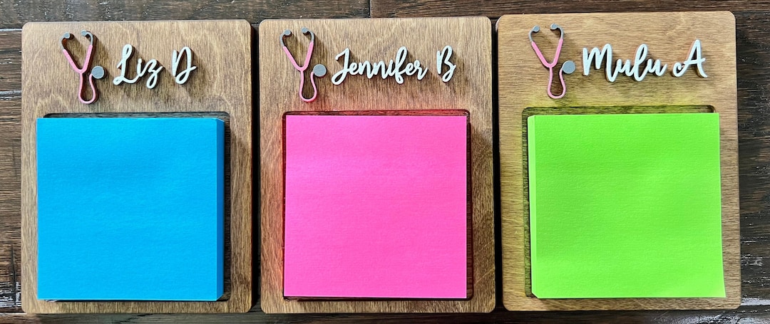 Personalized Sticky Note Holder, Gift for Nurse, Nurses Week Gift ...