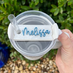 Pearl White, Stanley Lid Tag, 30oz & 40oz Name Plate Tag, Custom ...