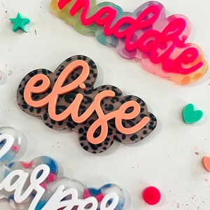 Personalized Name Hair Clip, Name Clip, Personalized Hair Bow ...