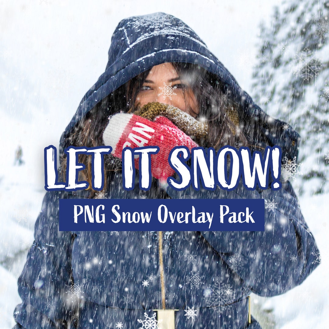 SNOW Overlay | PNG Pack With Snow Overlays, Winter Overlays, Christmas ...