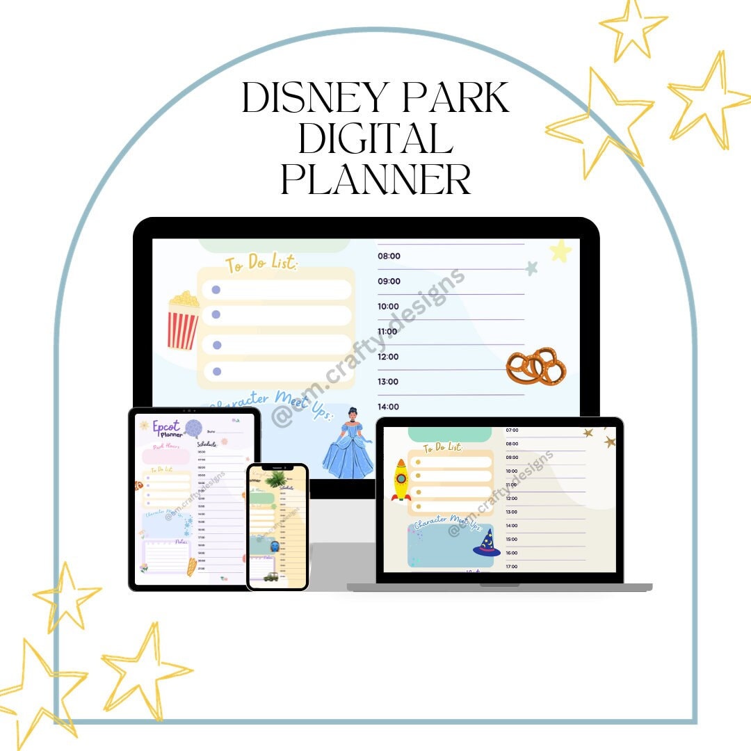 WDW Digital Planner, WDW Travel Planner, Digital Planner, Travel ...